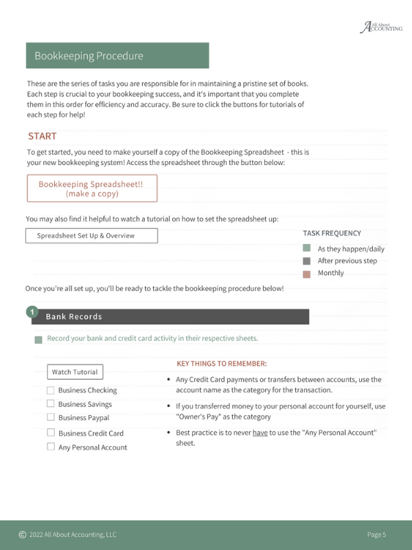The TPT Seller's Bookkeeping Guide: Spreadsheet Version